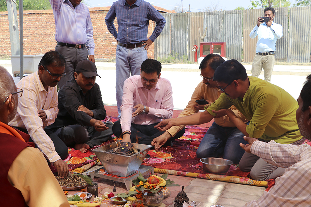 Both ceremonies were performed in a solemn manner, starting with the ...